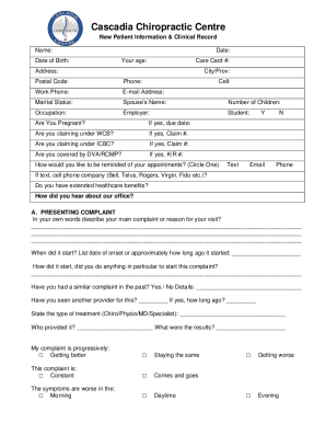 Fillable Online Chiropractic Forms Paperwork Forms The Paperwork ...