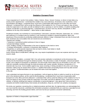 Fillable Online Sedation-Consent-Form Fax Email Print - pdfFiller