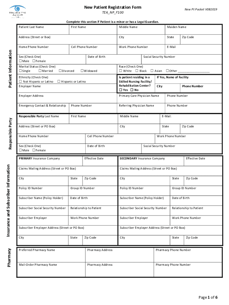 Fillable Online Forms - Primary Health Medical Group44 New Patient ...