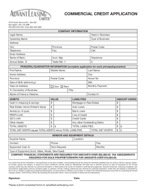 Fillable Online Your Credit Account Application Form Fax Email Print ...
