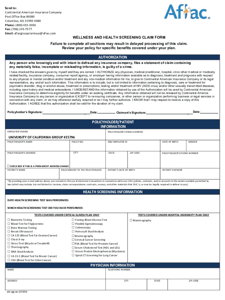 Fillable Online Chevron Corporation Aflac Critical Illness Insurance ...