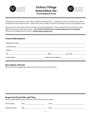 Fillable Online VVC Event Request Form 2020.docx Fax Email Print ...