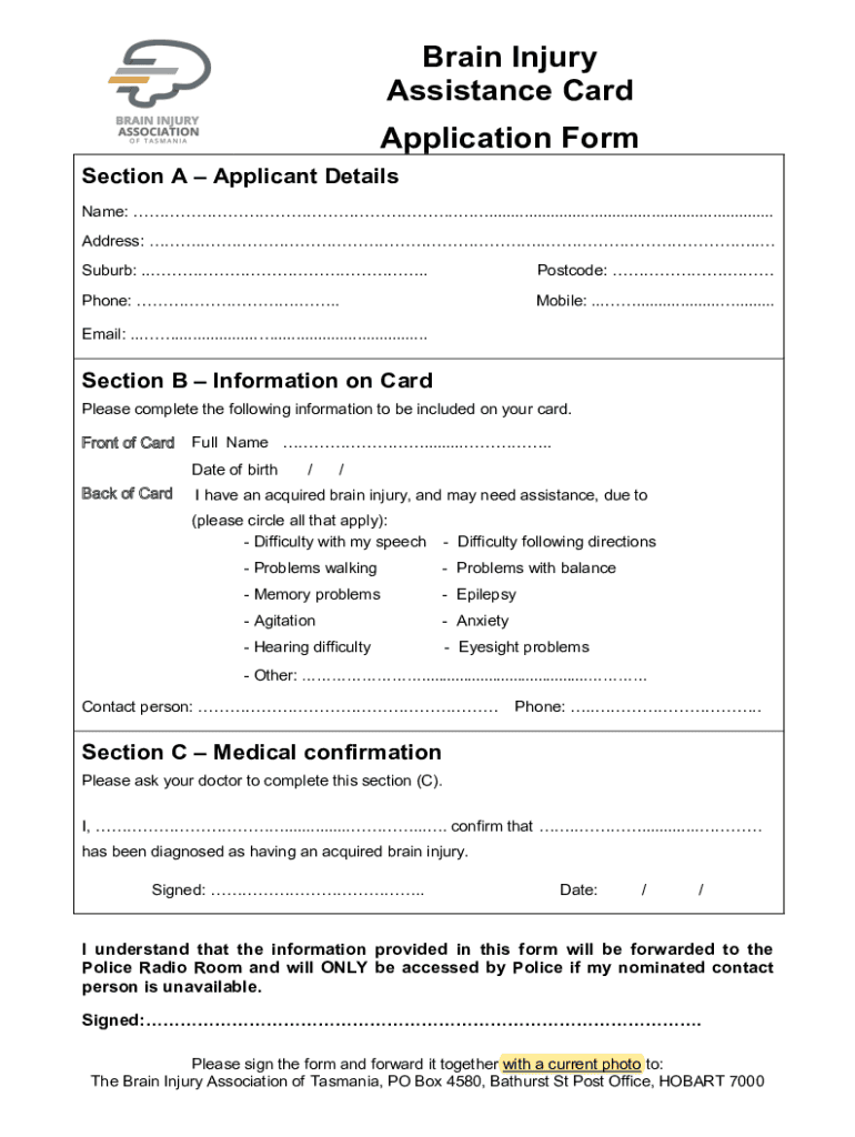 Fillable Online Companion Card application form - Queensland Fax Email ...