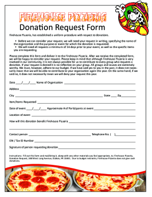 Fillable Online Donation RequestFood DonationsJason's DeliFREE 12 ...