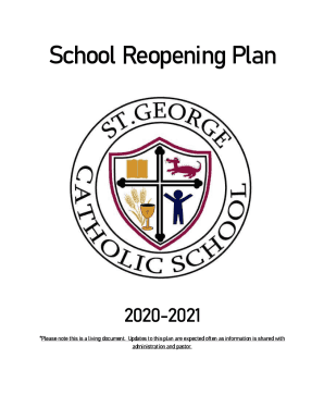 Fillable Online School Reopening Instructional Planning Template Fax ...