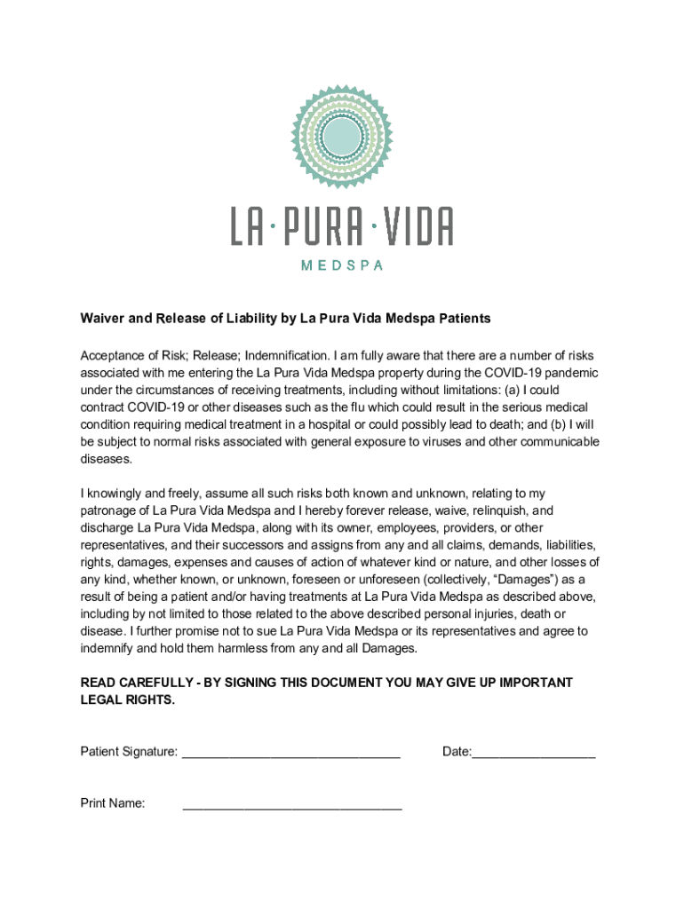 Fillable Online FREE 10+ Sample Waiver of Liability Forms in PDFMS ...