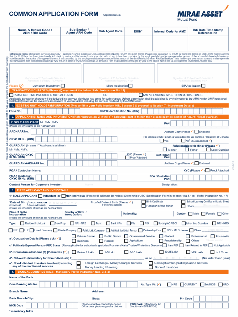 Fillable Online Common Application Form May18 - Copy Fax Email Print - pdfFiller