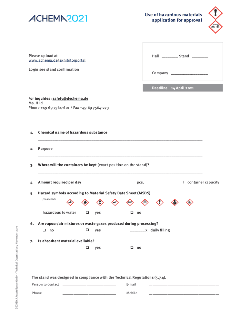 Fillable Online Hazardous Materials Management (HAZMAT)GSA Fax Email Print - pdfFiller