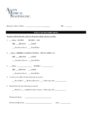 Fillable Online How to perform a proper N95 fit test - OHS Canada ...