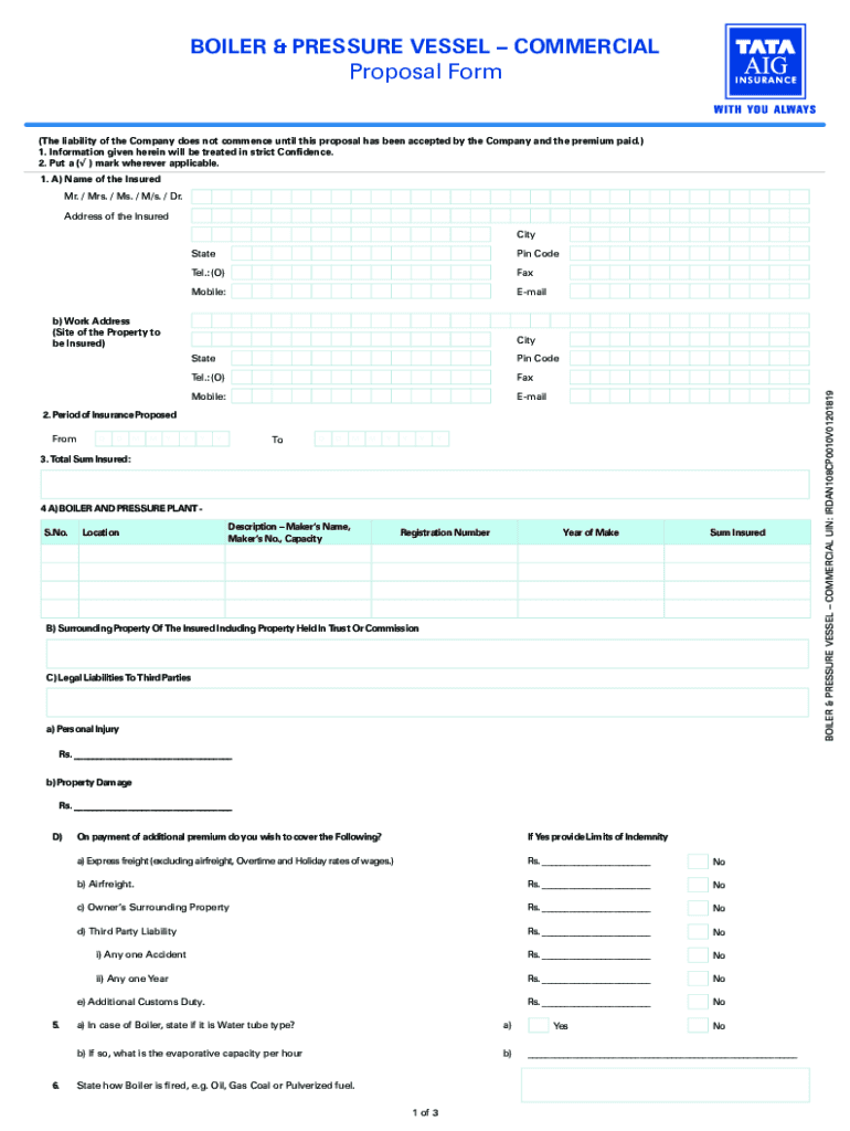 Fillable Online Boiler and Pressure Vessel (BPV) Safety ProgramMass.gov ...