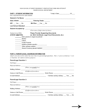 Fillable Online VERIFICATION OF ADDRESS AFFIDAVIT Establishing Proof of ...