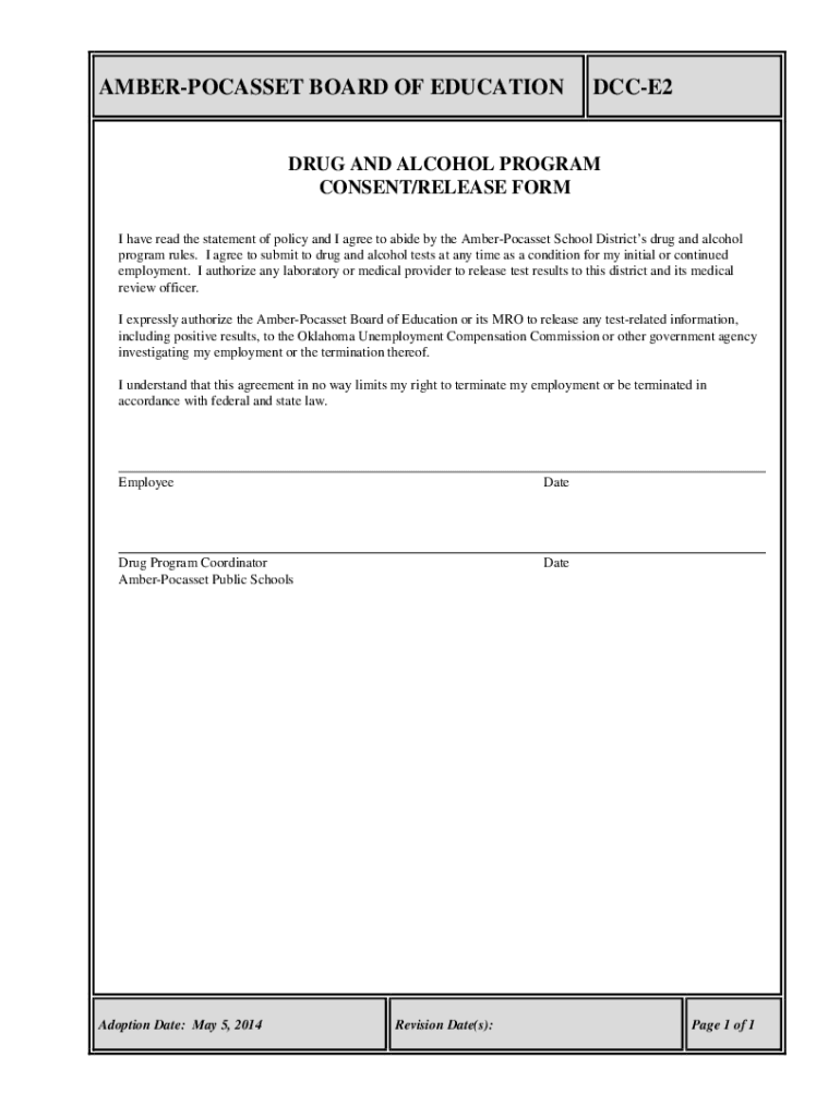 Fillable Online DCC-E2. consent/release form Fax Email Print - pdfFiller