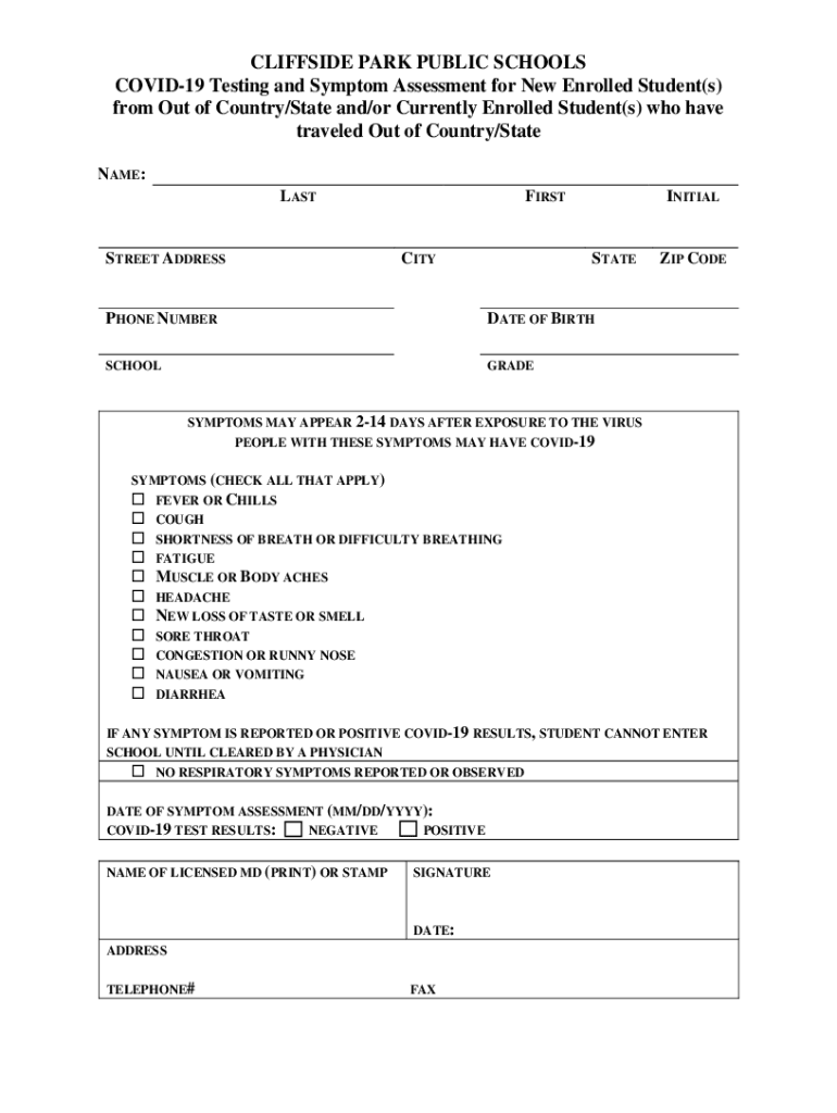 Fillable Online Covid-19 Medical Form Fax Email Print - pdfFiller