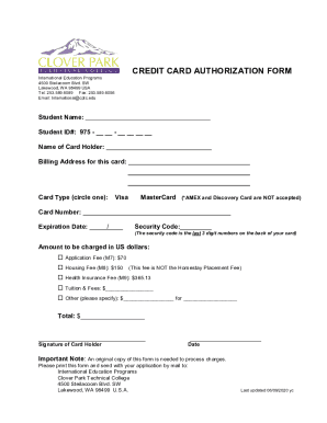 Fillable Online Fill - Free fillable CREDIT CARD AUTHORIZATION FORM ...