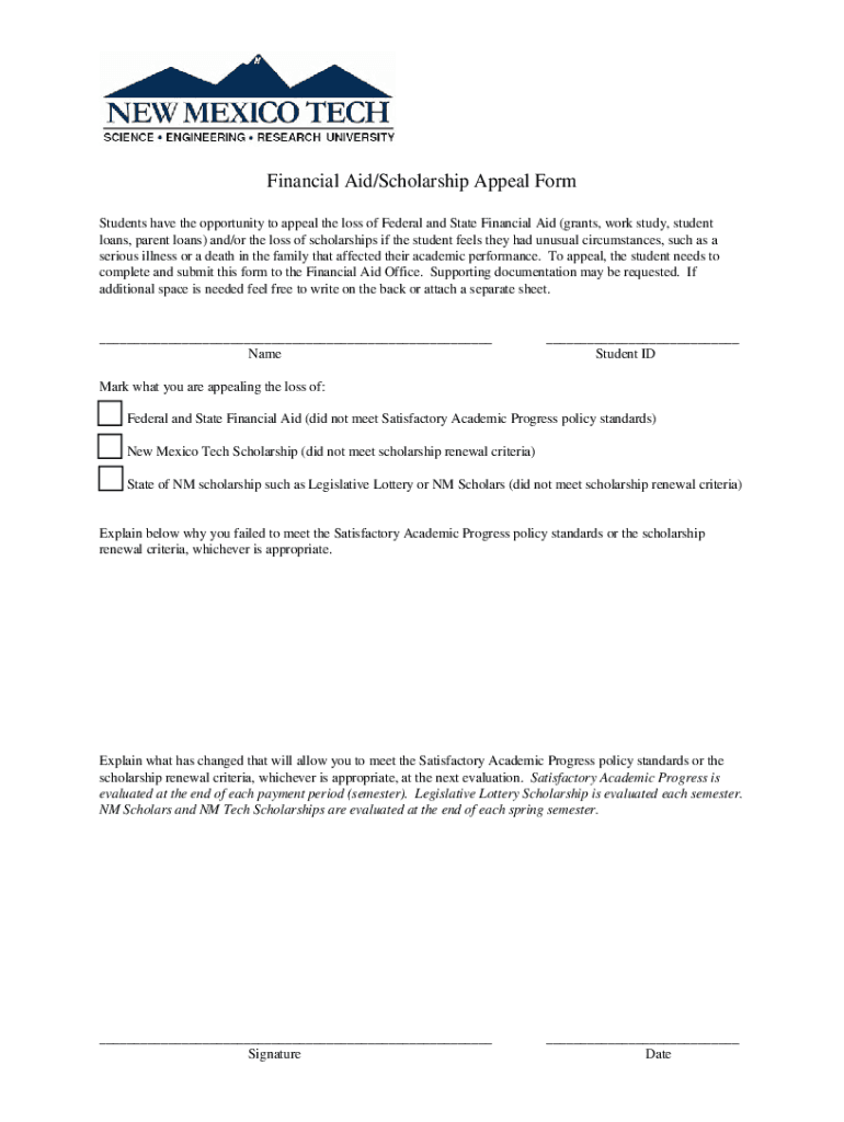 Fillable Online How to write a financial aid appeal letter (with ...