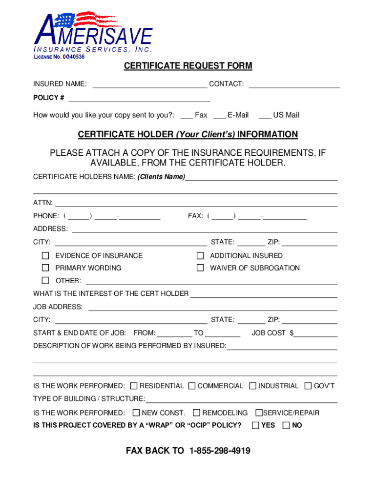 Fillable Online COMMERCIAL AUTO POLICY CHANGE REQUEST FORM ...