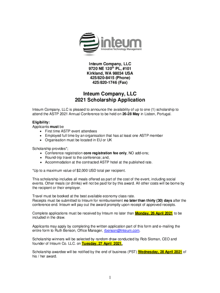 Fillable Online Inteum Company LLCInnovative Technology Management Fax ...