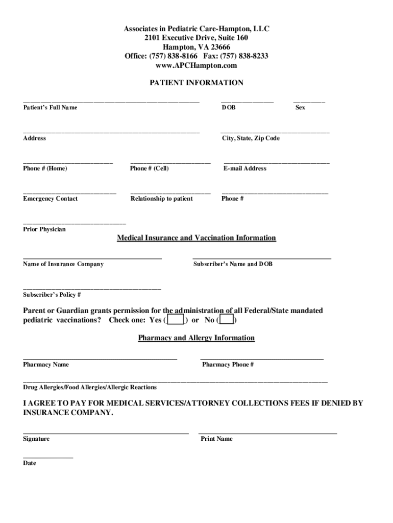 Fillable Online Authorization to Disclose Health Information and ...