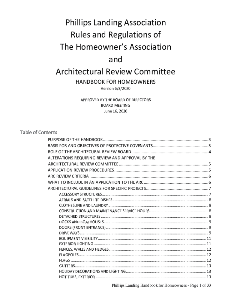 Fillable Online HOA Architectural Review GuideAssociaA Guide to ...