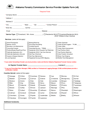 Fillable Online forestry alabama Get the Alabama Forestry Commission ...