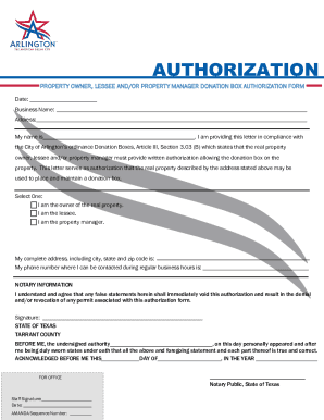 Fillable Online PROPERTY OWNER, LESSEE AND/OR PROPERTY MANAGER DONATION ...