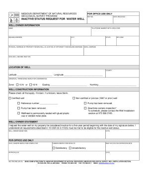 Fillable Online dnr mo Missouri Department of Natural Resources ...