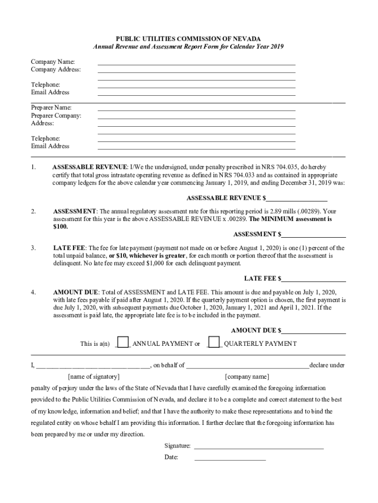 Fillable Online Regulated Assessment Form Rail FY21 Fax Email Print - pdfFiller