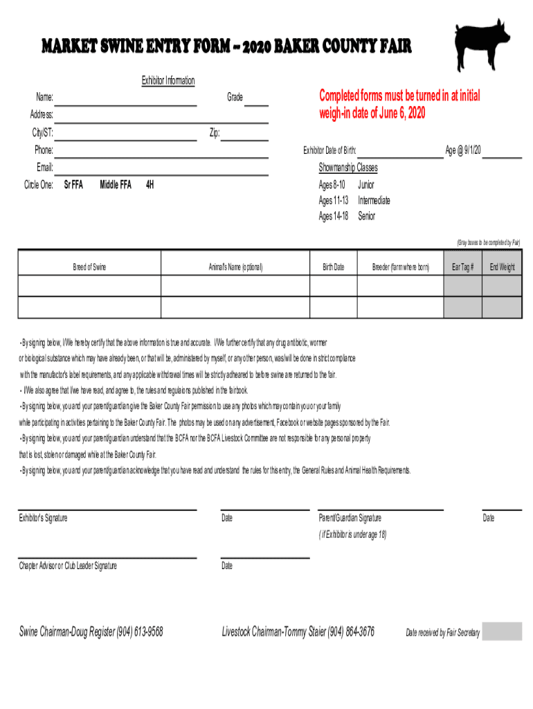 Fillable Online County Fair Resources and State Fair Book Nebraska ...