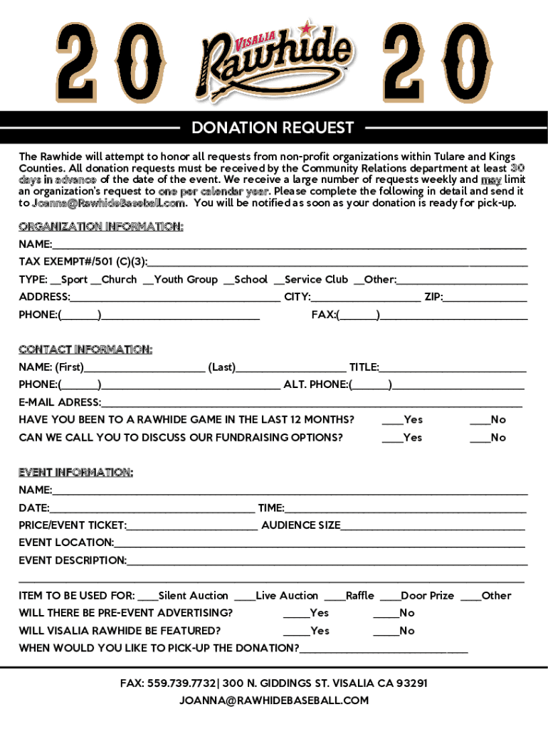 Fillable Online Rawhide Car and Vehicle Donations - Help At Risk ...