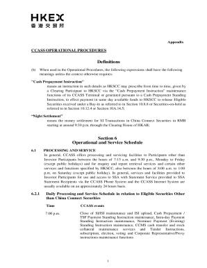 Fillable Online GENERAL RULES OF CCASS PART A: RULES OF ... - hkex.com ...