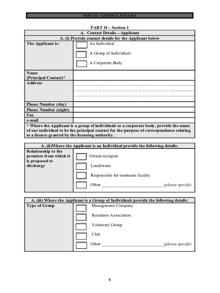Fillable Online Application Form Discharge to Groundwater - Fingal Fax ...