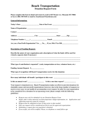 Fillable Online Transportation Request Form Template123 Form ...