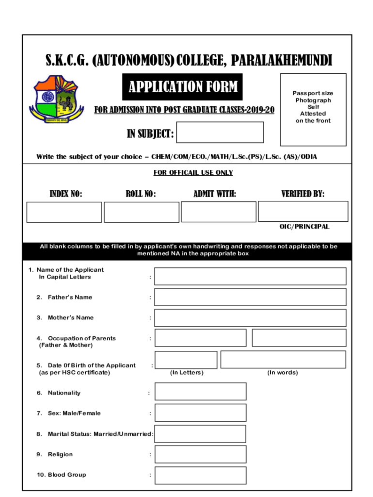 Fillable Online skcgparala ac S.K.C.G. (AUTONOMOUS) COLLEGE ...