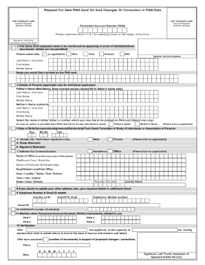 Fillable Online correction pan 49A Fax Email Print - pdfFiller