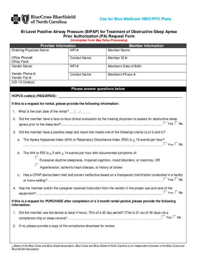 Fillable Online Blue Medicare - Prior Plan ApprovalPrior ReviewBlue ...