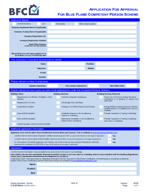 Fillable Online Competent person scheme - current schemes and how ...
