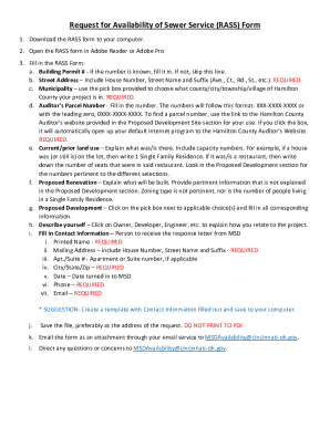 Fillable Online Sewage industry forms and applications - King County ...