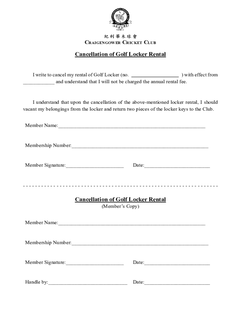 Fillable Online Premium Golf Club Rental Anywhere in the United States ...