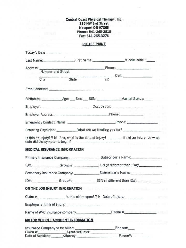 Fillable Online Telehealth Patient Consent Form - Central Coast ...