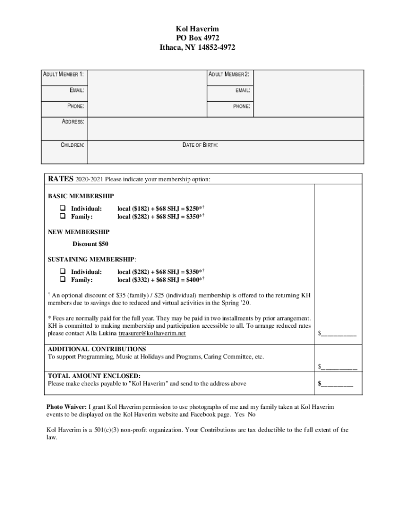 Fillable Online KH-Renewal-Form-2020-2021 Fax Email Print - pdfFiller