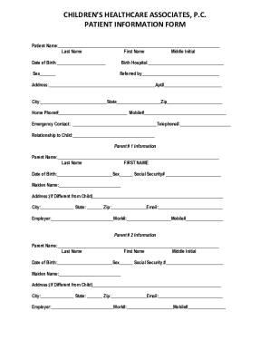 Fillable Online Adult Medical History-New Form Fax Email Print - pdfFiller