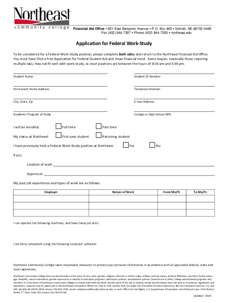 Fillable Online FWS Job Application. FWS Job Application Fax Email Print - pdfFiller