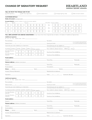 Fillable Online Sample Letter to Bank for Change of Signature Fax Email ...