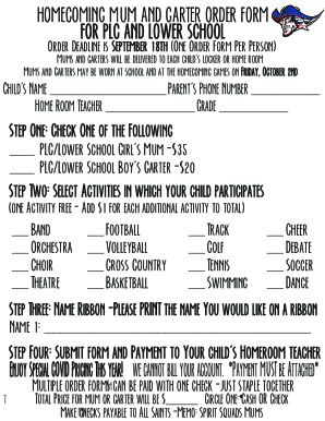 Fillable Online Last HOMECOMING MUM ORDER FORMS on pu.randcorcoa.site ...