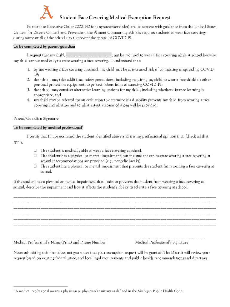 Fillable Online Eaton RESA Mask Exemption Form (01682774).DOCX Fax ...