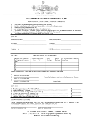 Fillable Online OL 22; Application for Occupational License Special ...