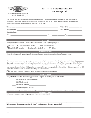 Fillable Online Estate Distribution Letter Form Executor Heirs ...