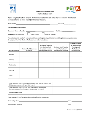 Fillable Online Durham PreKPre-K Programs / Apply for Pre-K - Durham Public SchoolsDurham ...