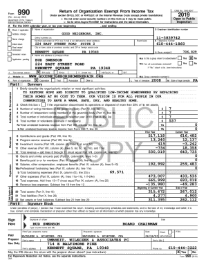 Fillable Online Return of Organization Exempt From Income Tax Under ...