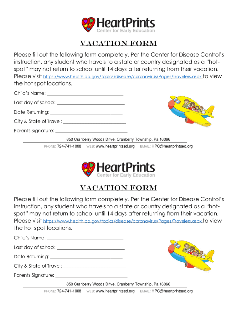 Fillable Online FREE 12+ Sample Vacation Request Forms in PDFMS ...